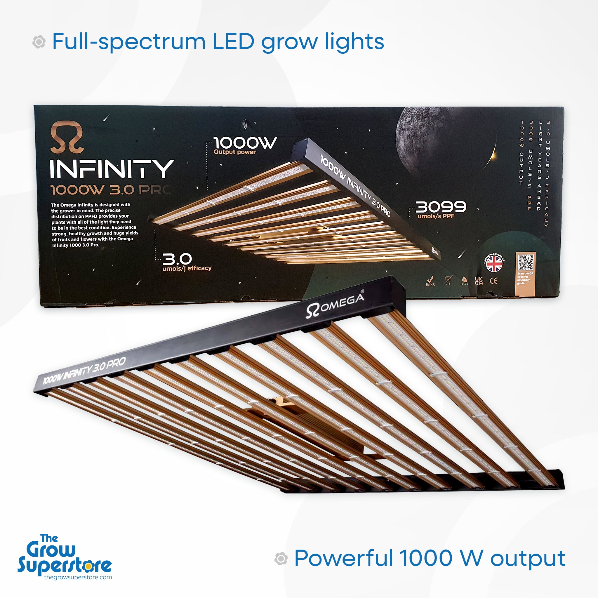 Omega Infinity 1000W 3.0 Pro LED | High-Efficiency Grow Light for ...