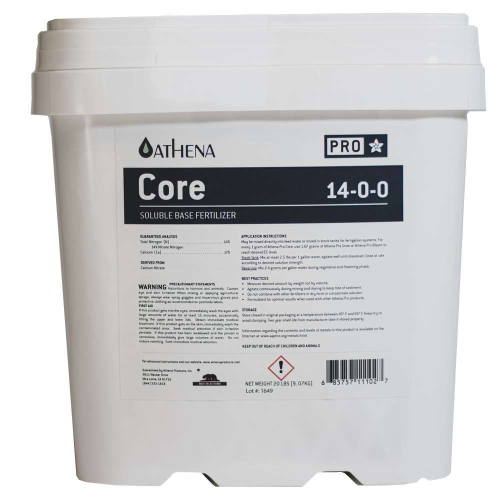 Athena Pro Core Base Nutrient 10lb 25lb