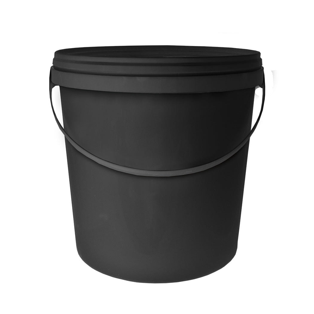 Black Bucket With Lid for Storage or Oxy Pot set up 5L 20L 25L 33L