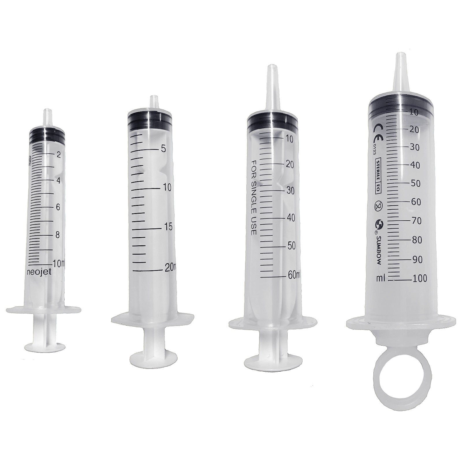 Plastic Measuring Syringe Garden Shed Hydroponics 10ml 20ml 60ml 100ml